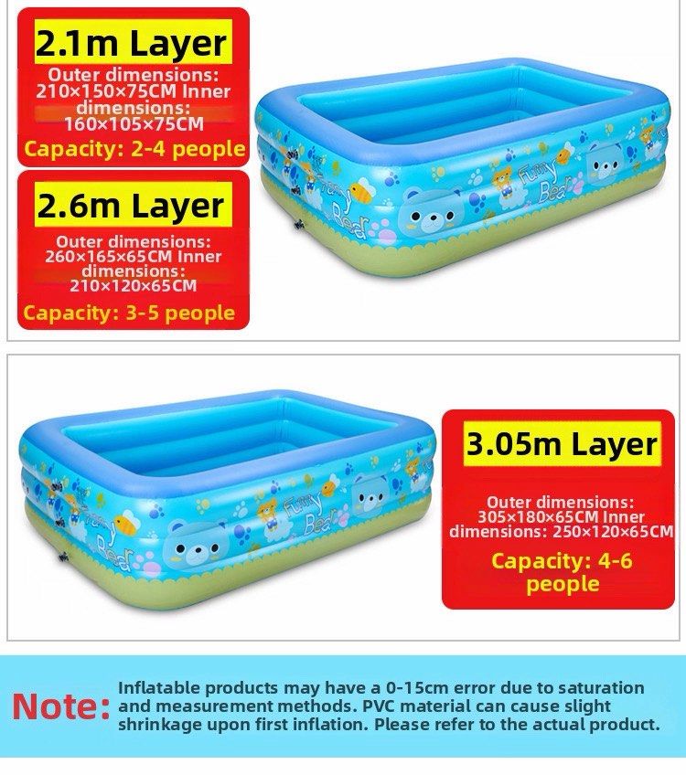 Portable Inflatable Pool - 1.5m, tow Layers, Sports Equipment, Other ...