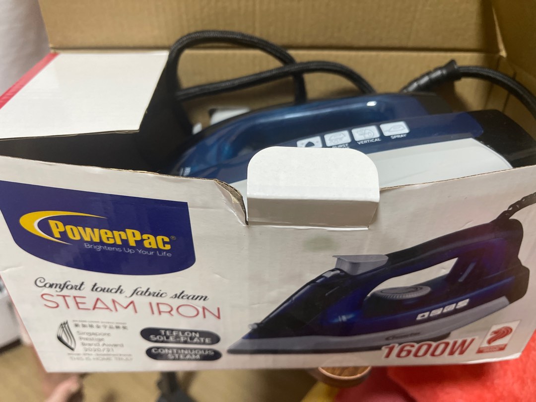 PowerPac Steam Iron - 1600W, TV & Home Appliances, Irons & Steamers on ...