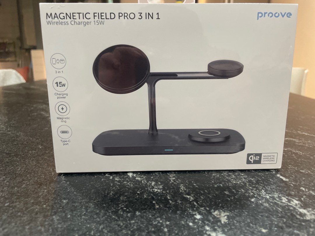 Proove Magnetic Field Pro 3-in-1 Wireless Charger, Mobile Phones ...