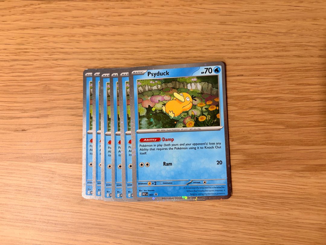 Psyduck #7 Mega Evolution Blister Promo Pokemon TCG Ophelia Swift ...