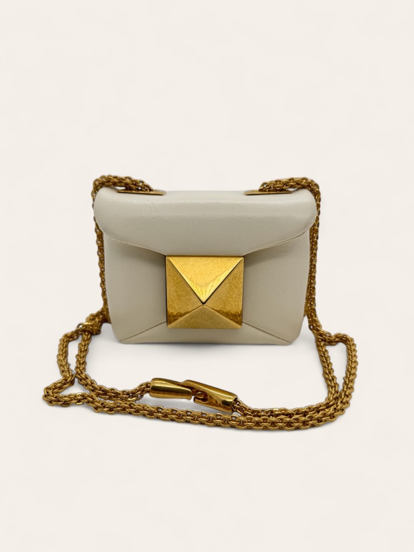 (RTP $1,950) Valentino Roman Stud Micro 2 Way Bag, Luxury, Bags ...