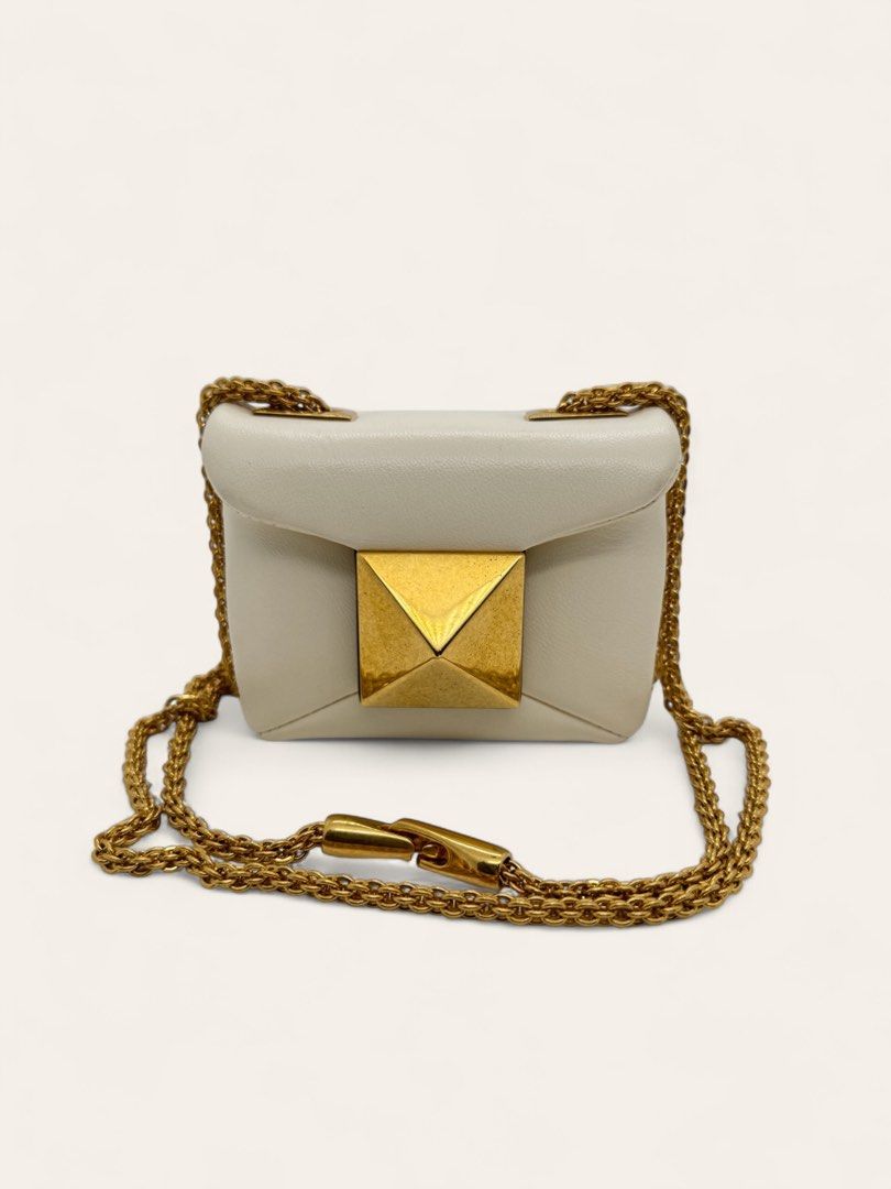 (RTP $1,950) Valentino Roman Stud Micro 2 Way Bag, Luxury, Bags ...