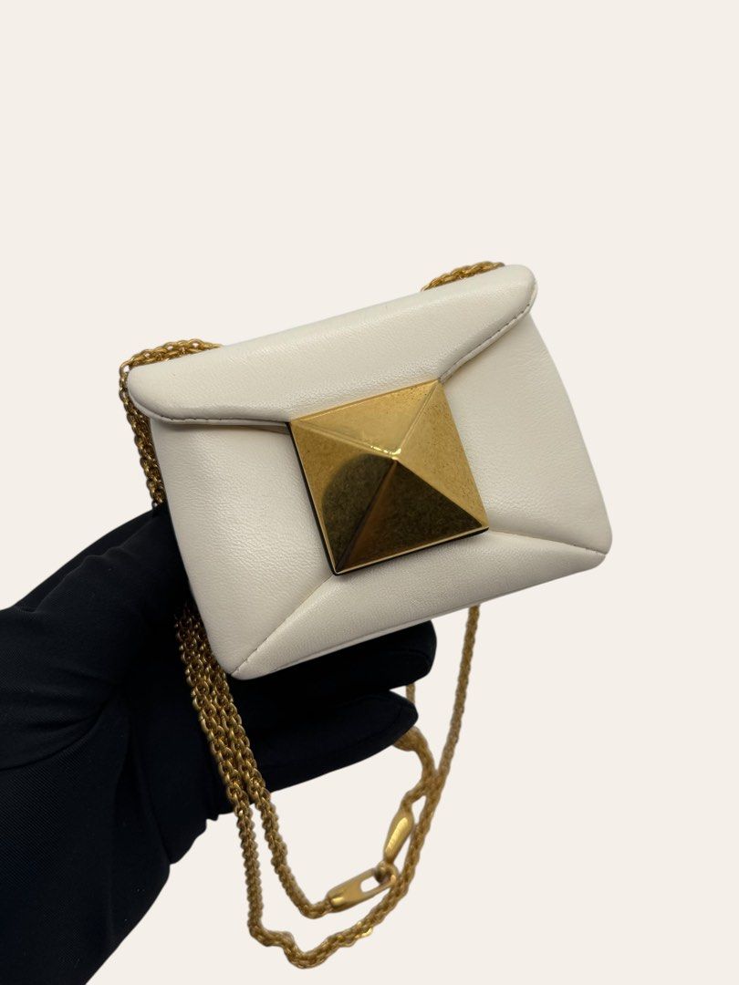 (RTP $1,950) Valentino Roman Stud Micro 2 Way Bag, Luxury, Bags ...