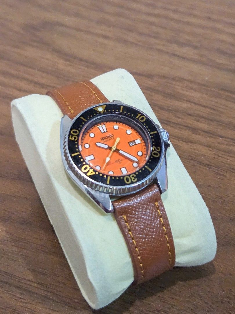 Seiko Quartz Orange Dial Watch, Women's Fashion, Watches & Accessories ...