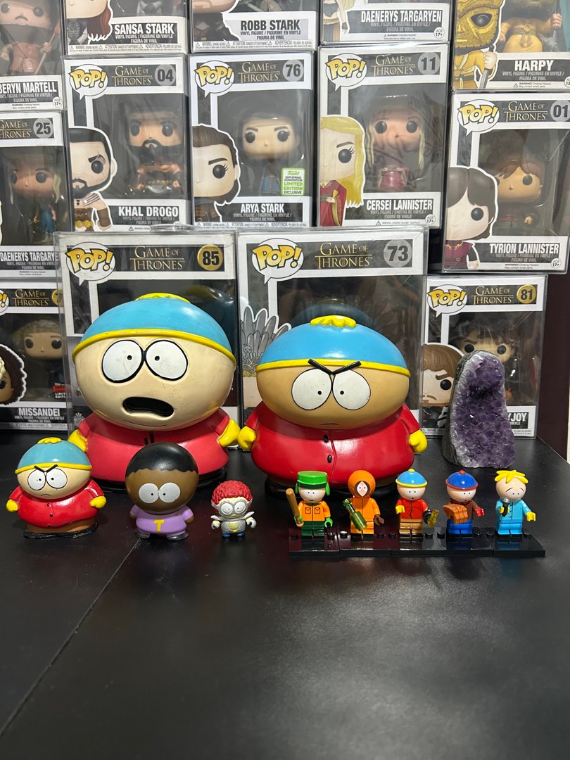 South Park Figures and Blocks - Cartman Kyle Kenny Stan Butters Token ...