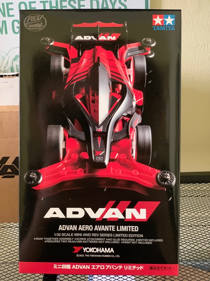 Tamiya Mini 4WD ADVAN Aero Avante Limited, Hobbies & Toys, Toys & Games ...