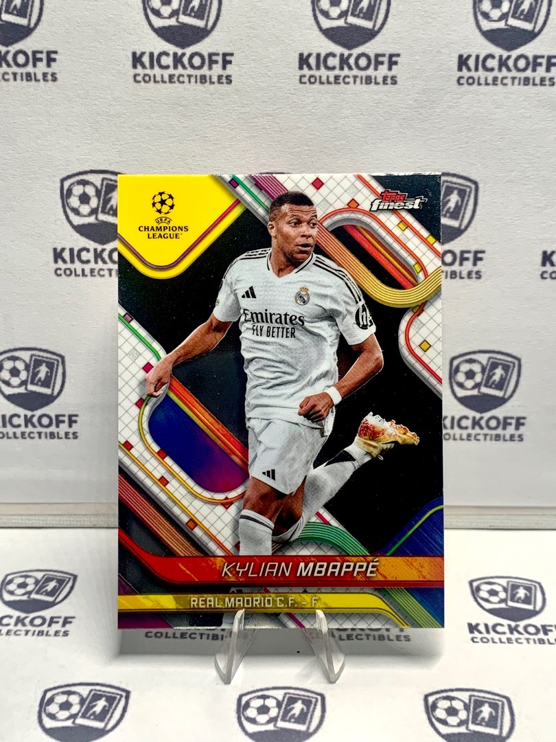 Topps Finest Kylian Mbappe Base Football Card, Hobbies & Toys, Toys ...
