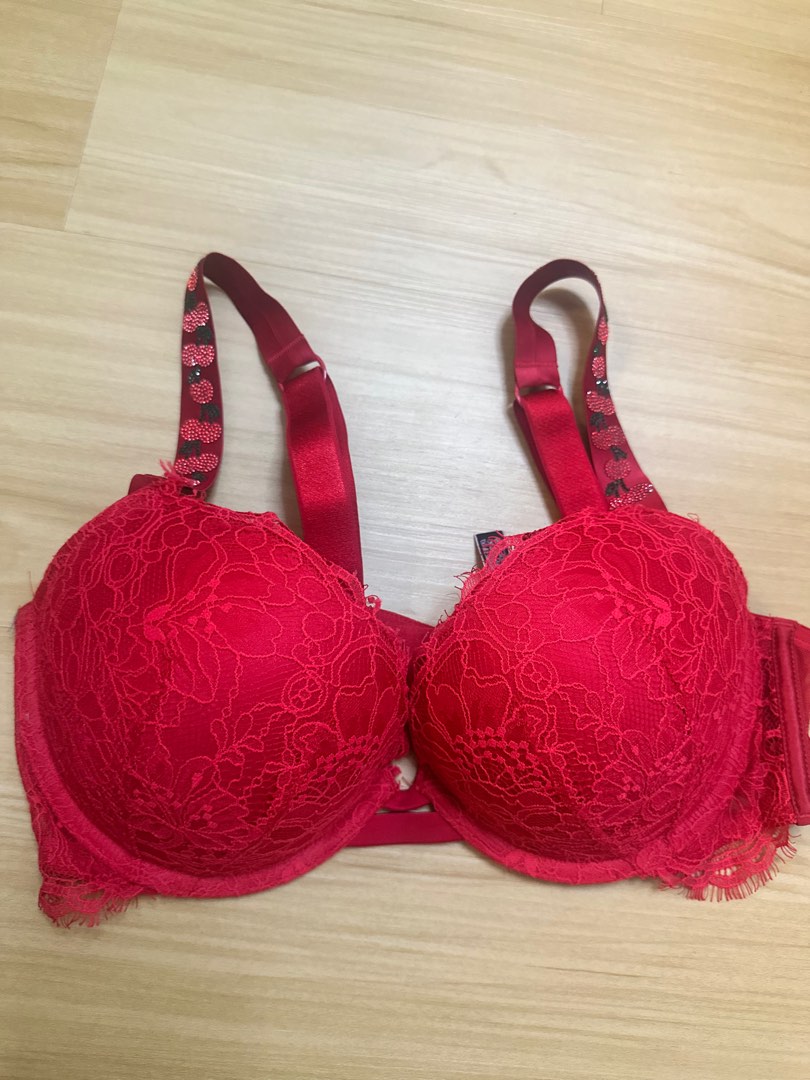Victoria secret cherry bra, Women's Fashion, New Undergarments ...