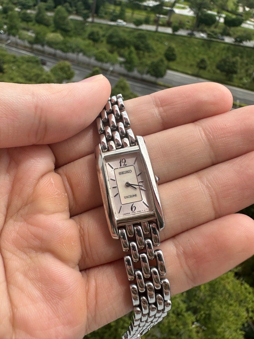 Vintage Seiko tank Exceline Ladies Watch, Women's Fashion, Watches ...