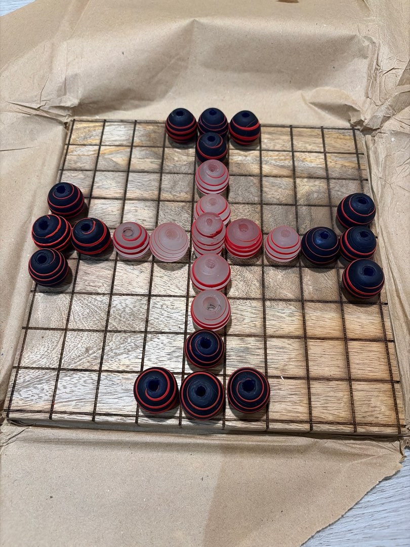 Vintage Wooden Board Game with Pieces Tablut board game: Tablut ...