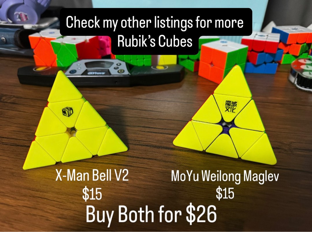 X-Man Bell V2 & MoYu Weilong Maglev Pyraminx ( check description ...