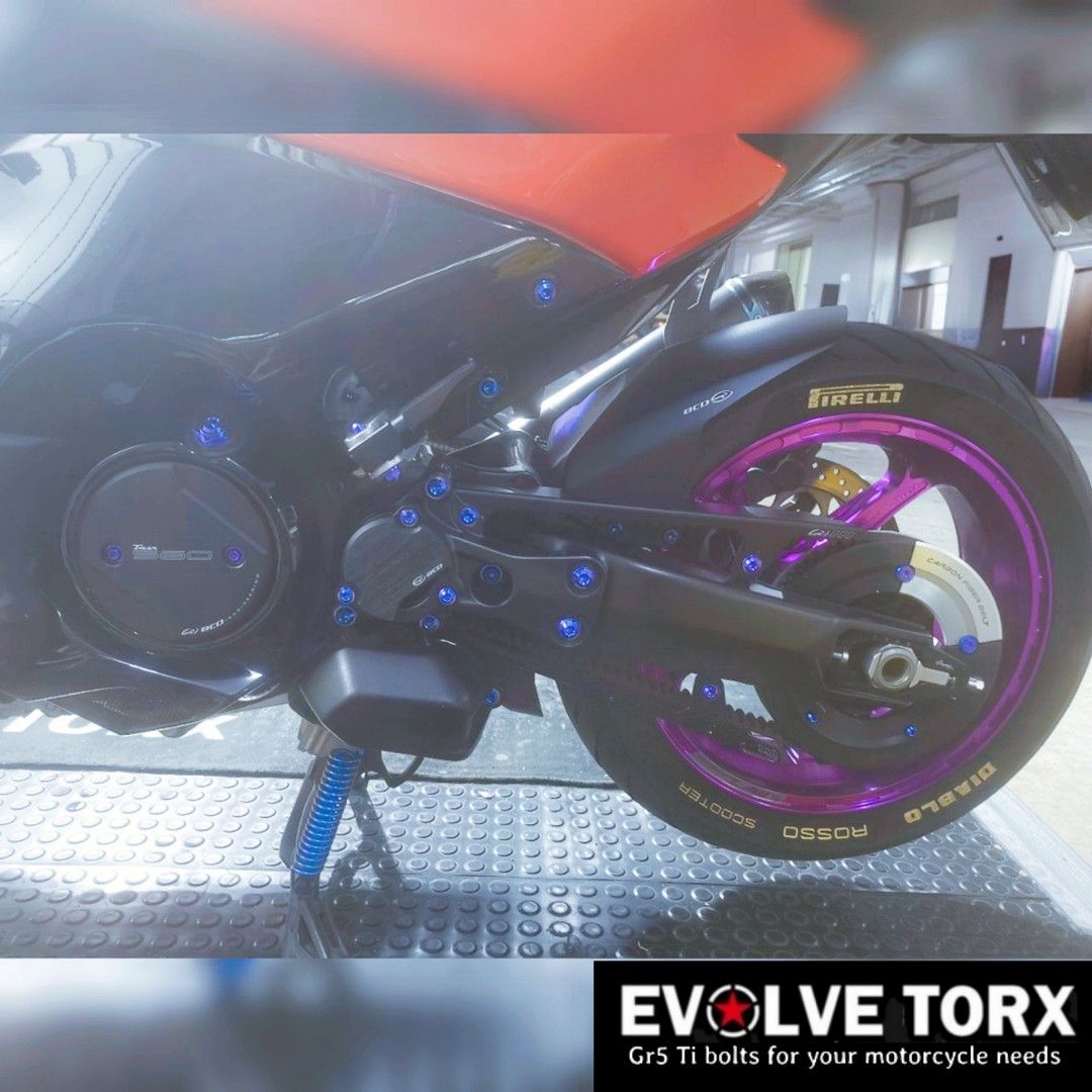 Yamaha Tmax Titanium Bolts Replacement, Motorcycles, Motorcycle Accessories on Carousell