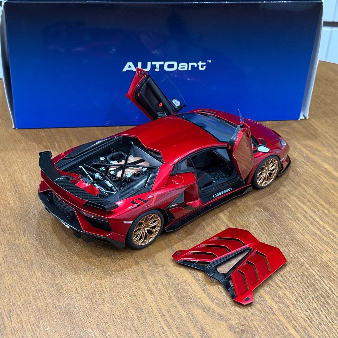 1/18 Modified AUTOart Lamborghini Aventador SVJ model car diecast same ...