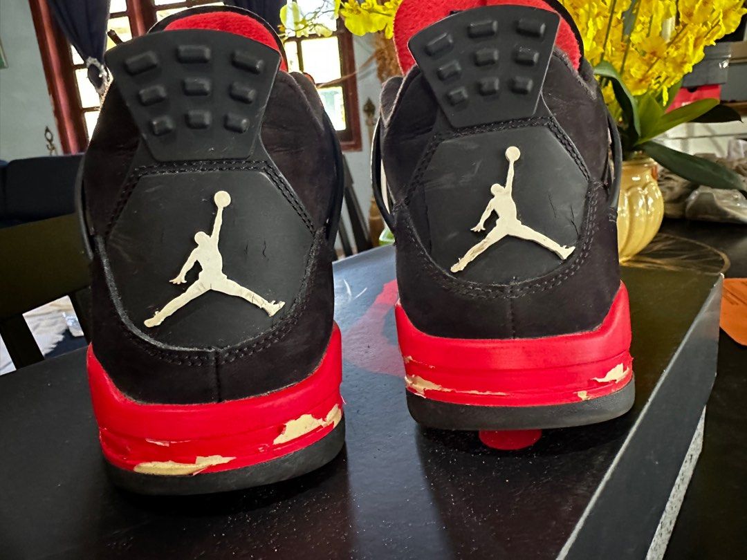Air Jordan 4 Thunder Red⁣ (Minor Defect), Men's Fashion, Footwear ...