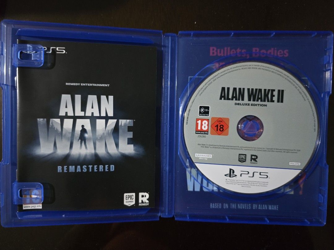 Alan Wake 2 Deluxe Edition PS5, Video Gaming, Video Games, PlayStation ...