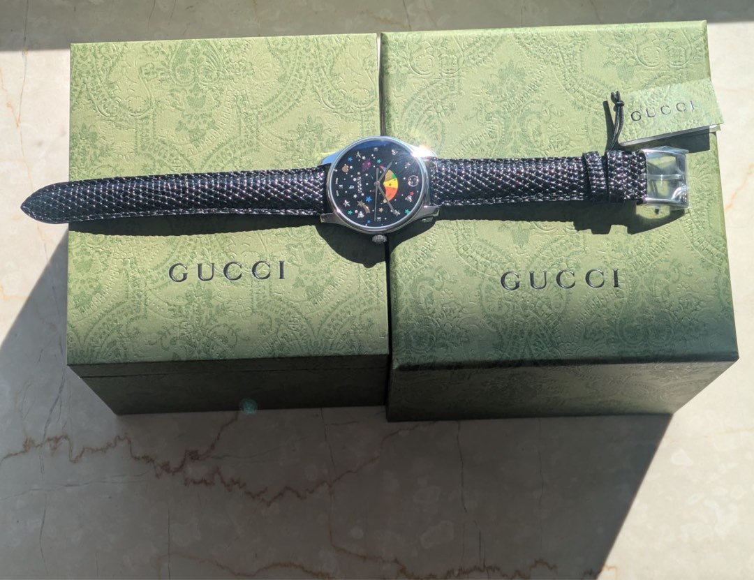 BNWTIB GUCCI Planets Moonphase G Timeless Watch, Luxury, Watches on ...