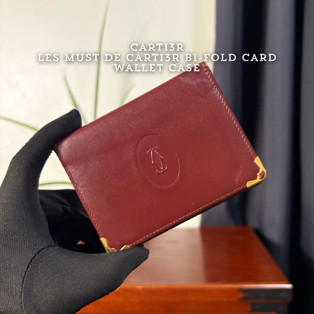 Cartier Les Must de Cartier Bi-Fold Card Wallet Case, Luxury, Bags ...