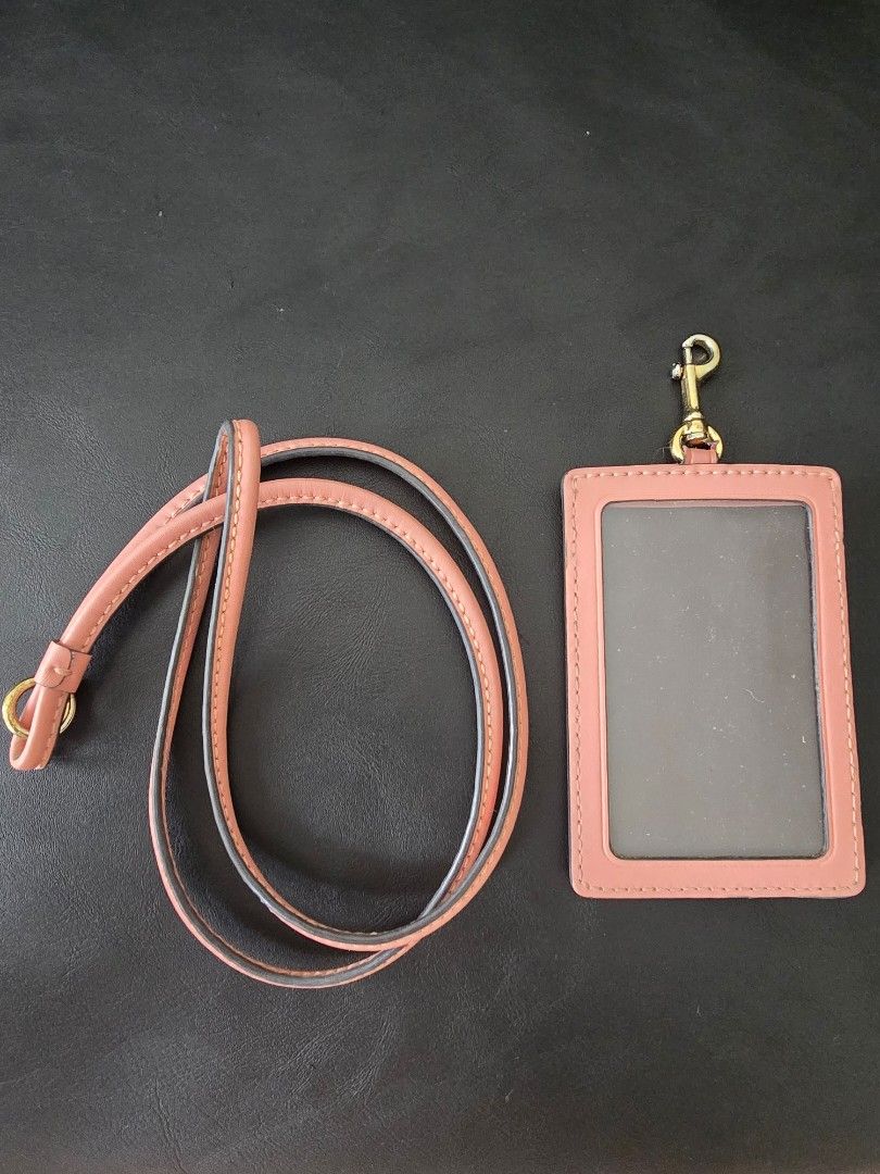 Coach Card Holder with Lanyard, Luxury, Bags & Wallets on Carousell