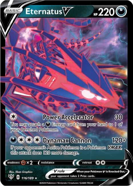 Eternatus V #116 Pokemon Darkness Ablaze, Hobbies & Toys, Toys & Games ...