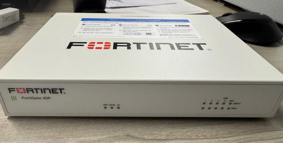 Fortinet FortiGate 40F Firewall with powercord, 電腦＆科技, 電腦周邊及配件, Wifi及上網相關產品 - Carousell