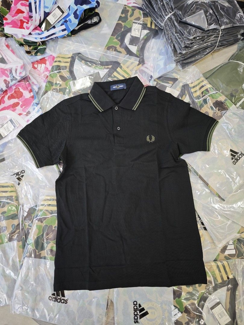 Fred Perry Black Polo Shirt, Men's Fashion, Tops & Sets, Tshirts & Polo ...