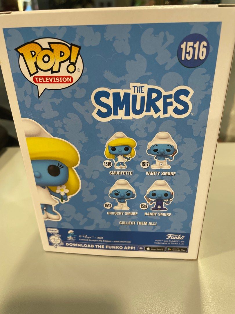 Funko Pop! Television: The Smurfs - Smurfette #1516, Hobbies & Toys ...