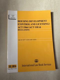 Housing Development Act 1966, Hobbies & Toys, Books & Magazines ...
