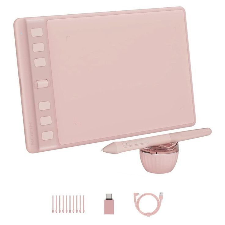 Huion Inspiroy H430P Pink Drawing Tablet, Computers & Tech, Parts ...