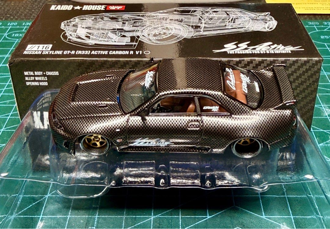 Kaido House Nissan Skyline GT-R (R33) Active Carbon V1, Hobbies & Toys ...