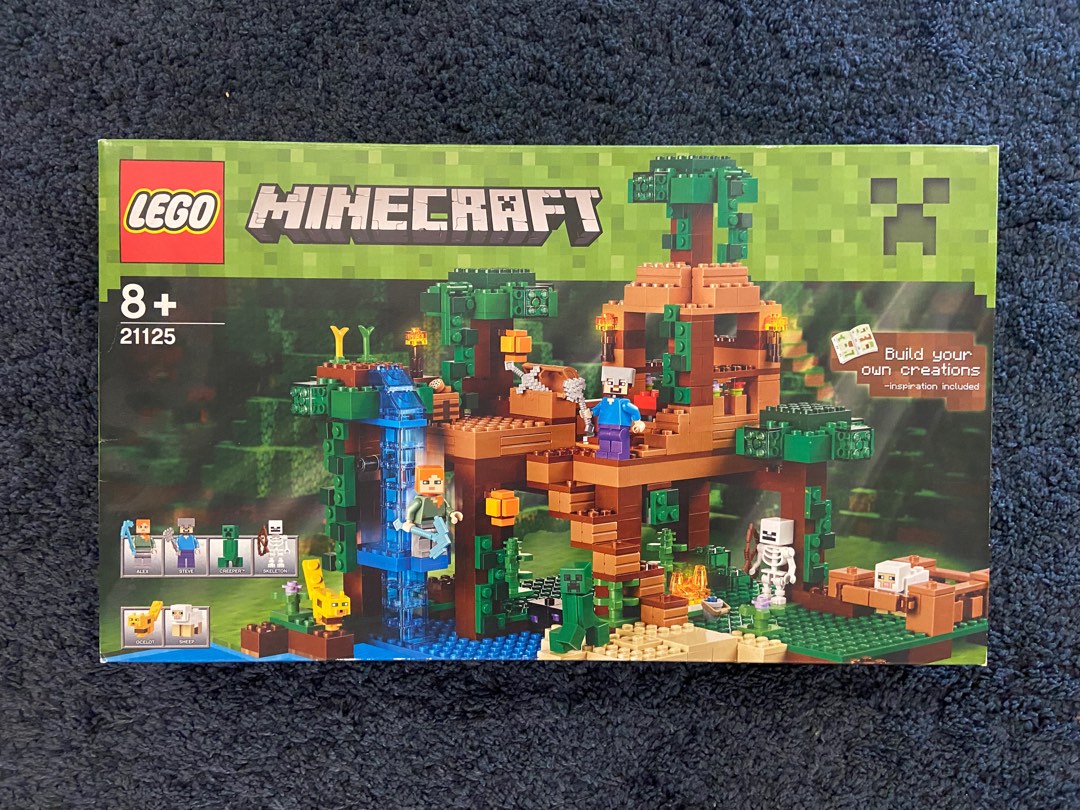 LEGO Minecraft The Jungle Tree House 21125 (Retired/Rare), Hobbies ...