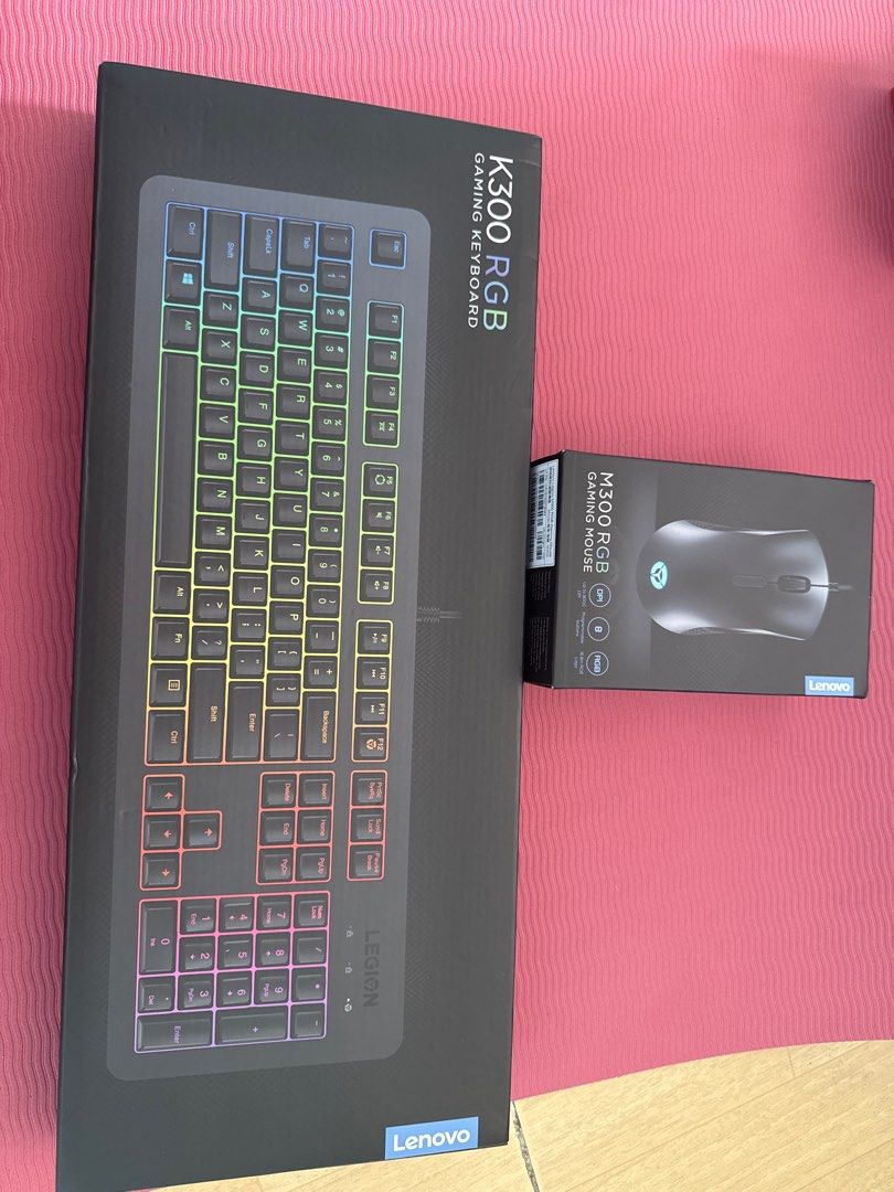 Lenovo Legion K300 RGB Gaming Keyboard and M300 RGB Mouse, Computers ...