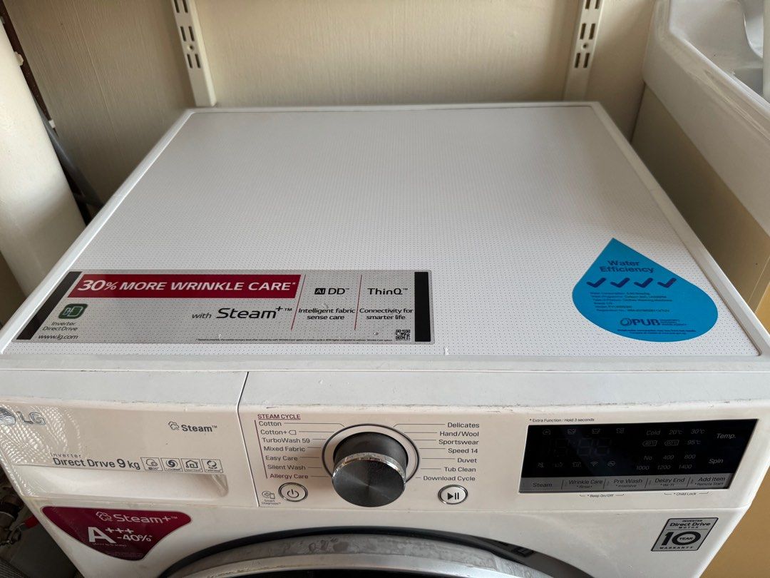 LG Direct Drive 9kg Washing Machine, TV & Home Appliances, Washing ...