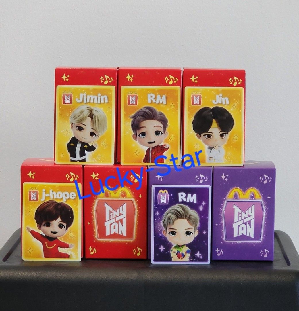 McDonald TinyTAN BTS Happy Meal Toy (Jimin|RM|Jin|j-hope), Hobbies ...