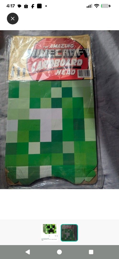 Minecraft Halloween costume, Hobbies & Toys, Toys & Games on Carousell