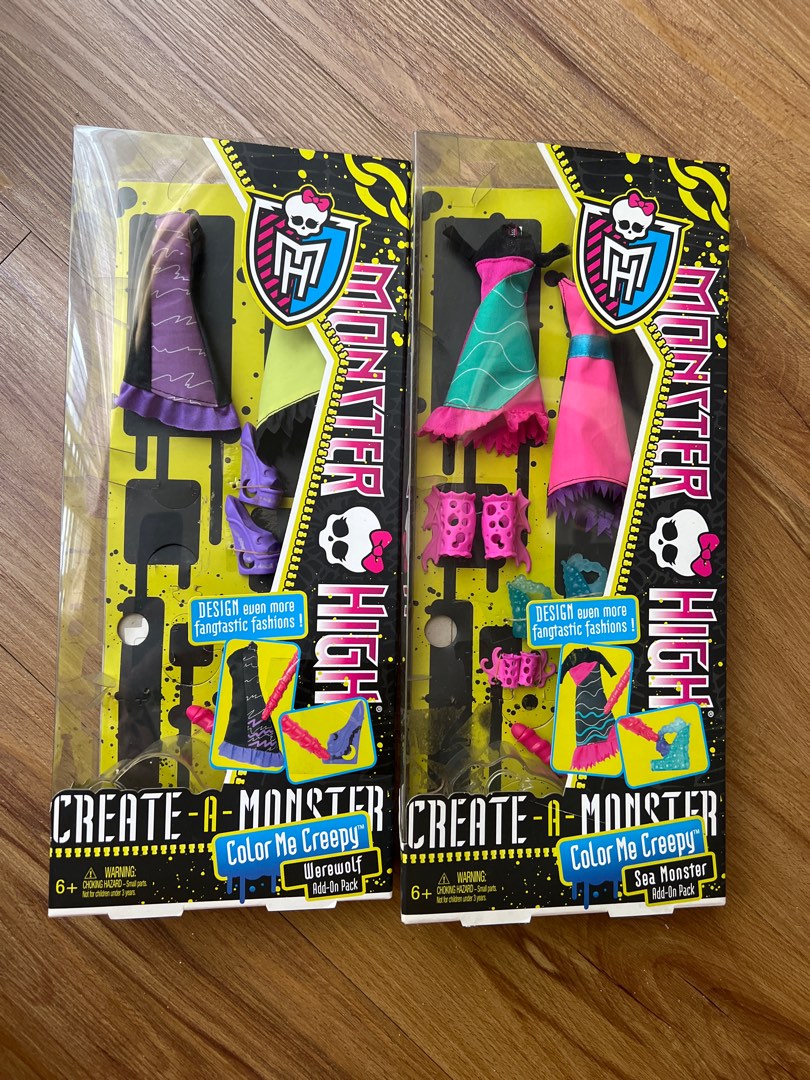 Monster High Create-A-Monster Color Me Creepy Add-On Pack, Hobbies ...