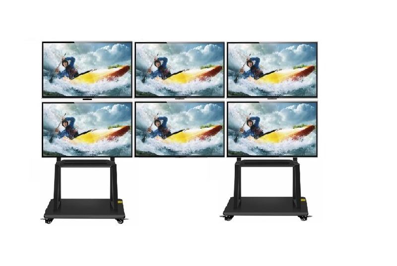 multi TV display stand SPEEDSMOUNT video wall solution mobile cart ...