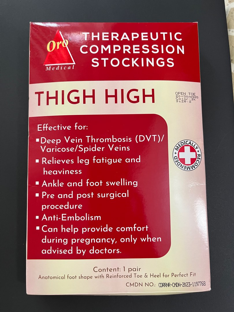 Oro compression stockings (thigh high), Health & Nutrition, Braces ...