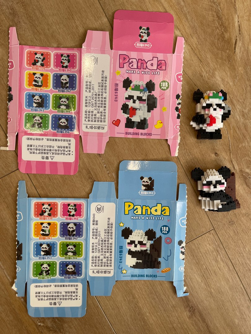 Panda Building Blocks - Make a Wild Life, Hobbies & Toys, Toys & Games ...