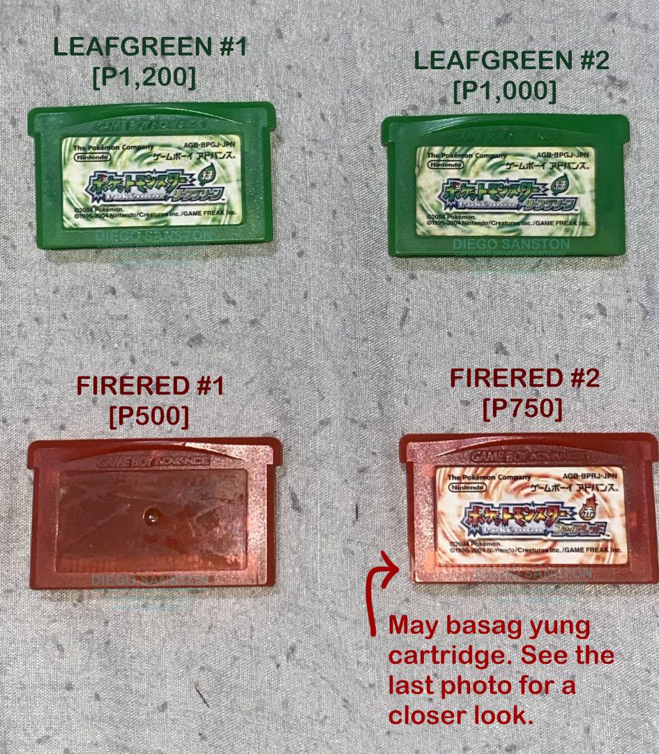 Pokemon FireRed & LeafGreen [Authentic JP], Video Gaming, Video Games ...