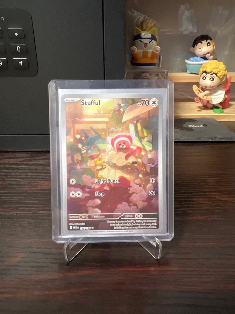 Pokémon TCG Stufful 154/132 Illustration Rare Mega Evolution Base Set ...