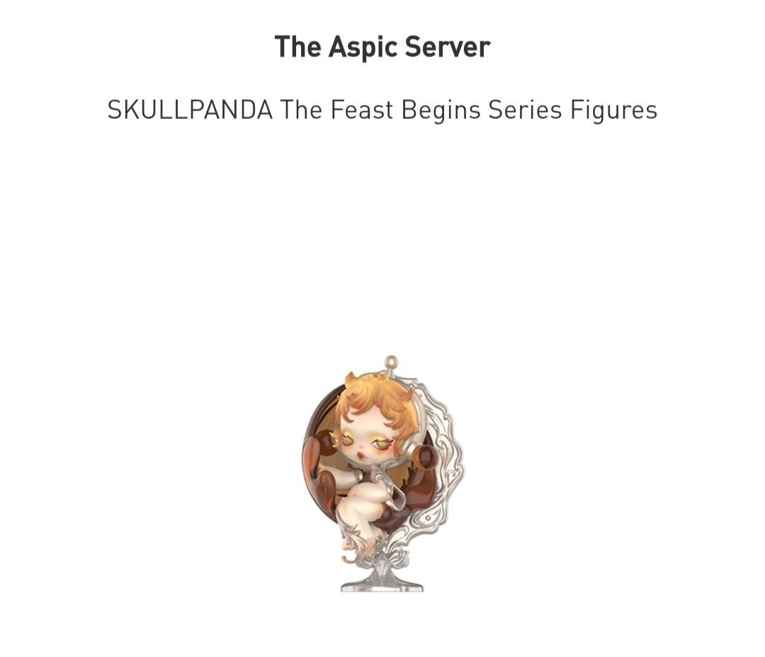Popmart SkullPanda Feast Begins - The Aspic Server & Crump Scoop, Hobbies & Toys, Toys & Games ...