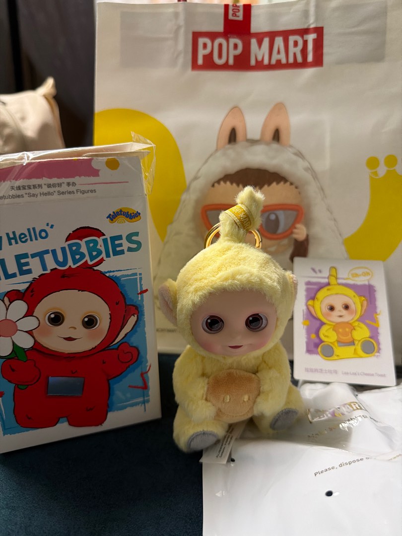 Popmart Teletubbies Laa Laa Cheese Toast, Hobbies & Toys, Toys & Games ...