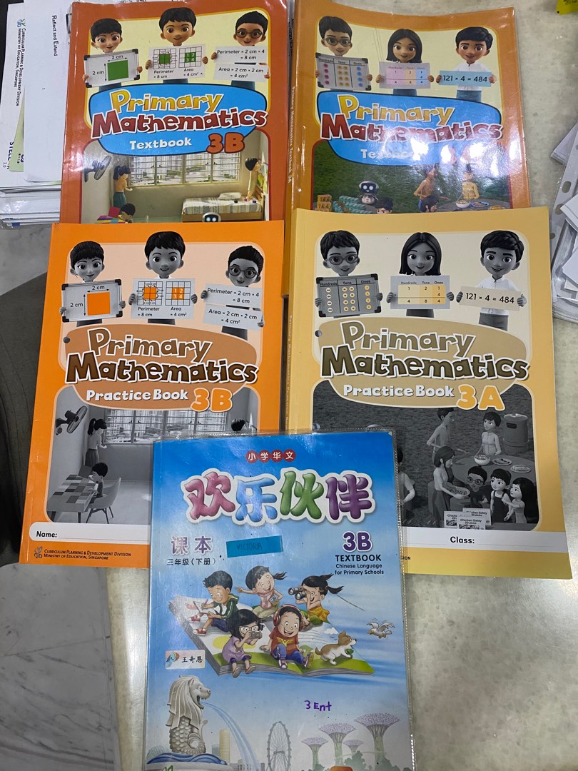 Primary 3 Mathematics & Chinese Language Textbooks, Hobbies & Toys ...