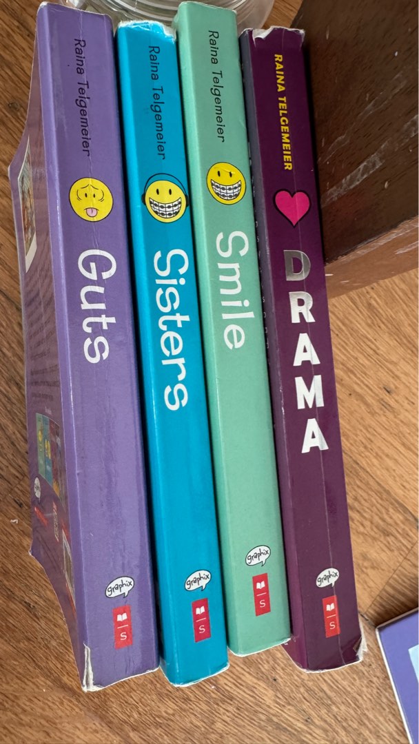 Raina Telgemeier Graphic Novels - Guts, Sisters, Smile, Drama, Hobbies ...