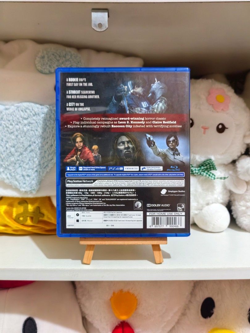 Resident Evil 2 - Playstation Horror Game ( PS4 & PS5 ), Video Gaming ...