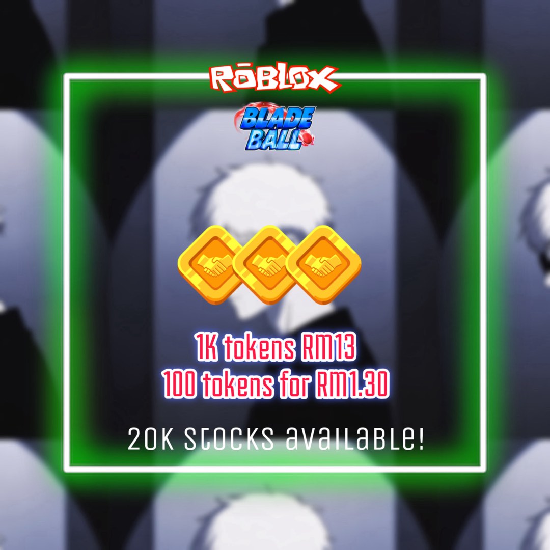 Roblox Blade Ball Tokens RM13, Video Gaming, Gaming Accessories, In ...