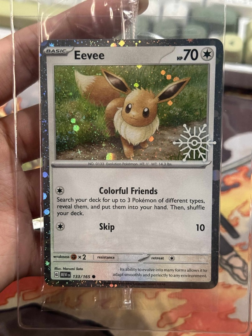 [SEALED] Eevee 133/165 Holiday Advent Calendar Snowflake Stamp Promo ...