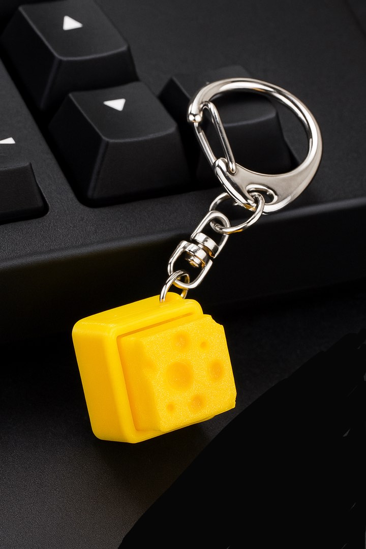 🇸🇬SG Cheese Clicker Keychain – Stress Relief Fidget Switch | Mechanical ...