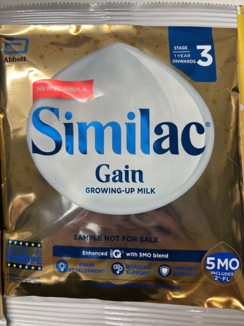 Similac Gain Stage 3 Sample Kit + Vouchers, Babies & Kids, Nursing ...