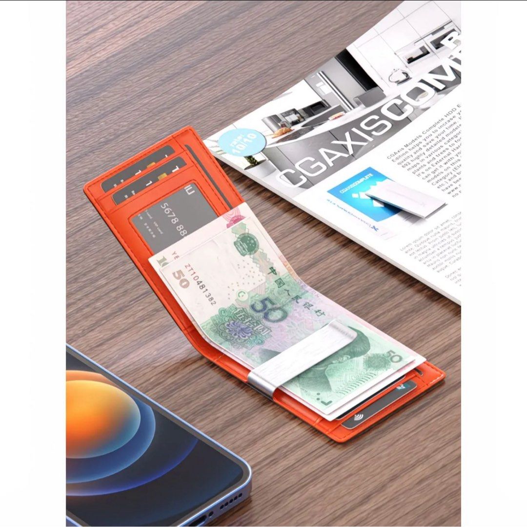 Slim Wallets for Men - PU Leather Money Clip Mens Wallet - RFID ...